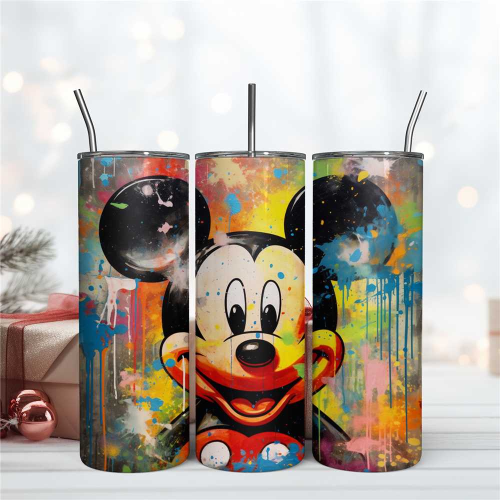 Retro 80s Mickey Mouse Drip Tumbler 20oz Digital File Mickey | Inspire ...