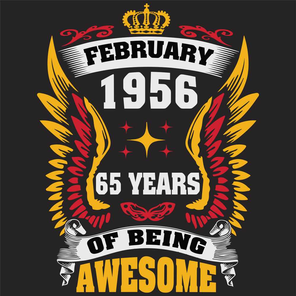 February 1956 65 Years Of Being Awesome Svg, Birthday Svg, F | Inspire ...
