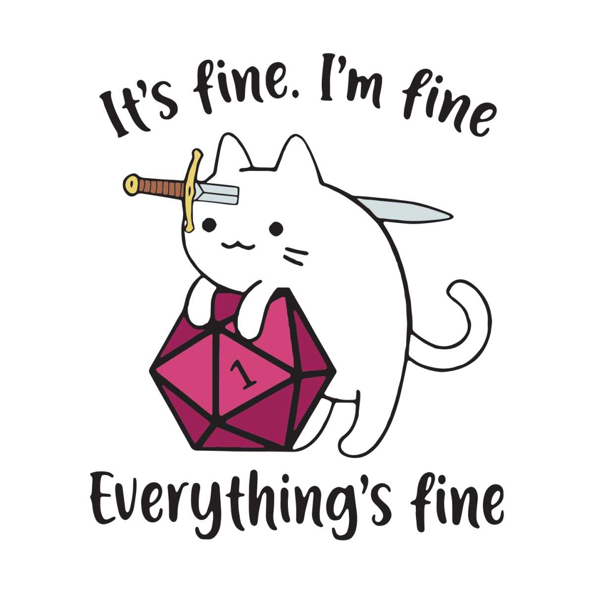 Cat Its Fine Im Fine Everything Fine Svg, Trending Svg, Its | Inspire ...