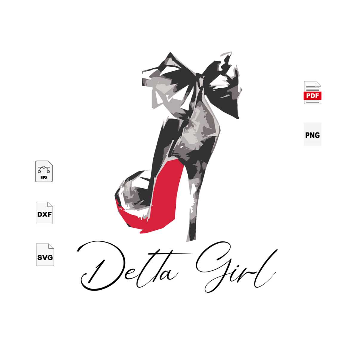 Delta Girl, High Heel SVG, Delta Girl Svg Elephant Delta Tri | Inspire ...