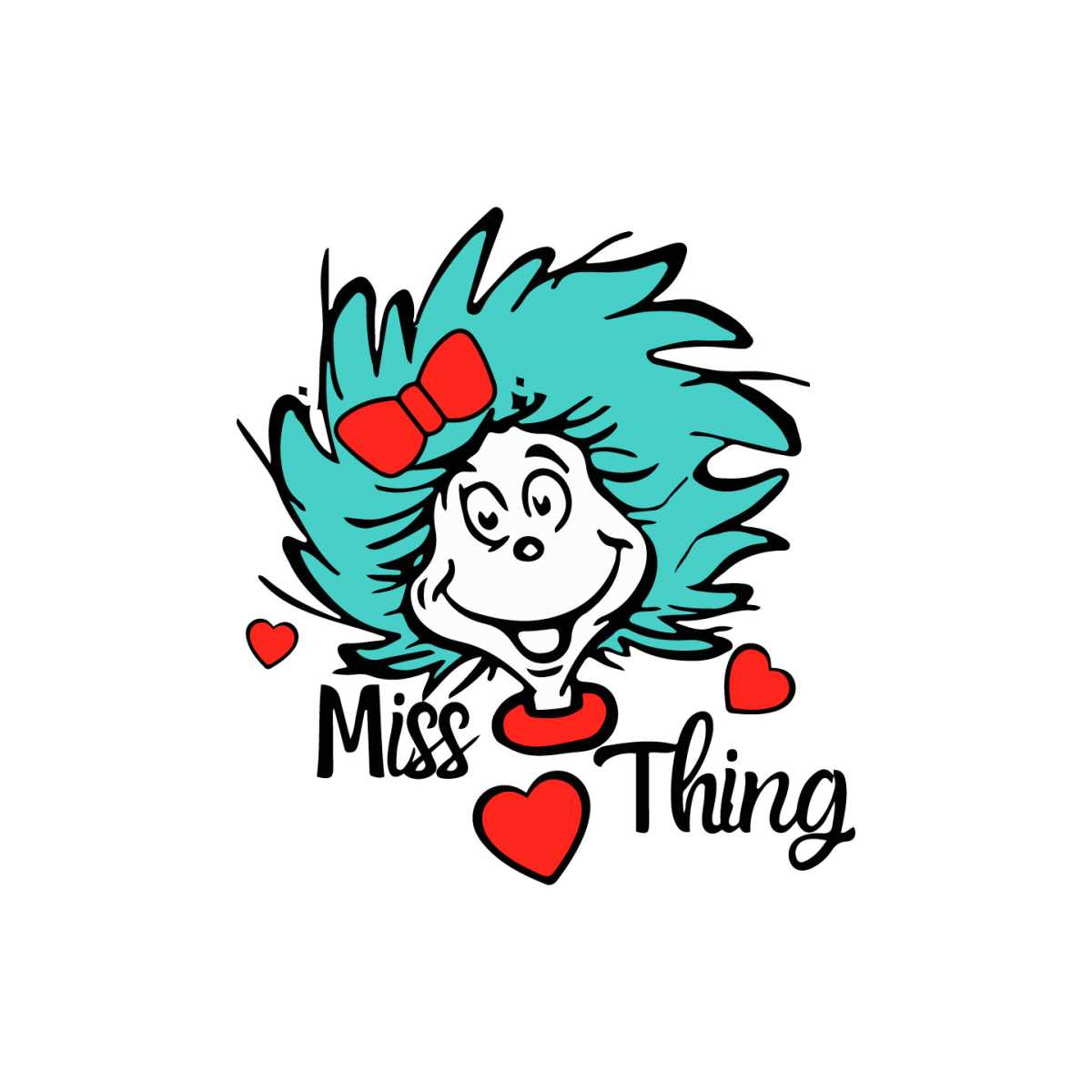 Miss Thing Thing One Thing Two Svg Digital File | Inspire Uplift