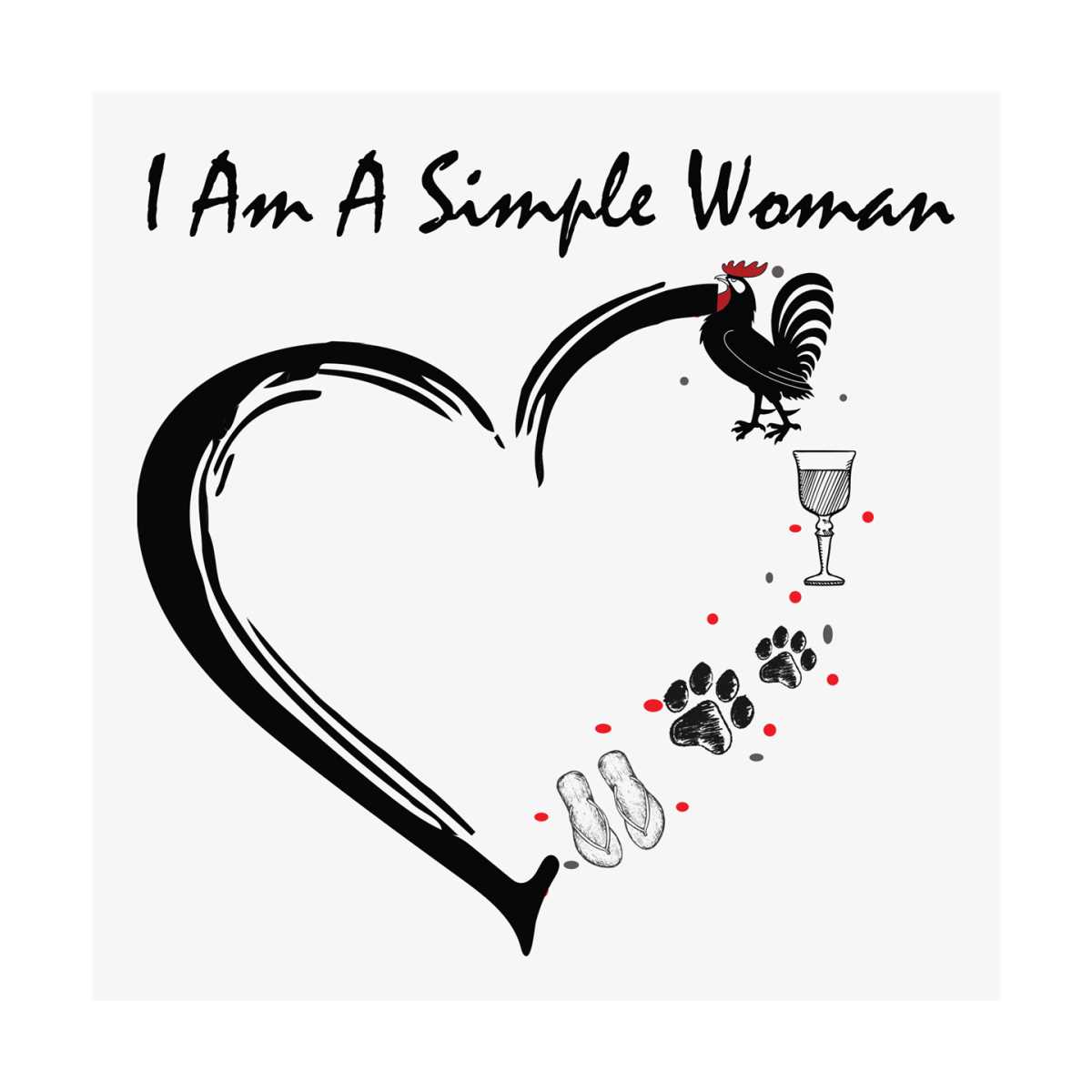 I Am A Simple Woman Svg, Trending Svg, Woman Svg, Simple Wom - Inspire ...