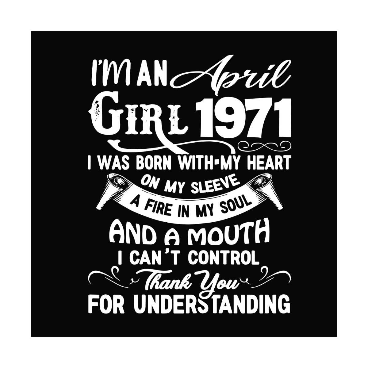 Im An April Girl 1971 Svg, Birthday Svg, April Girl Svg, Apr | Inspire ...