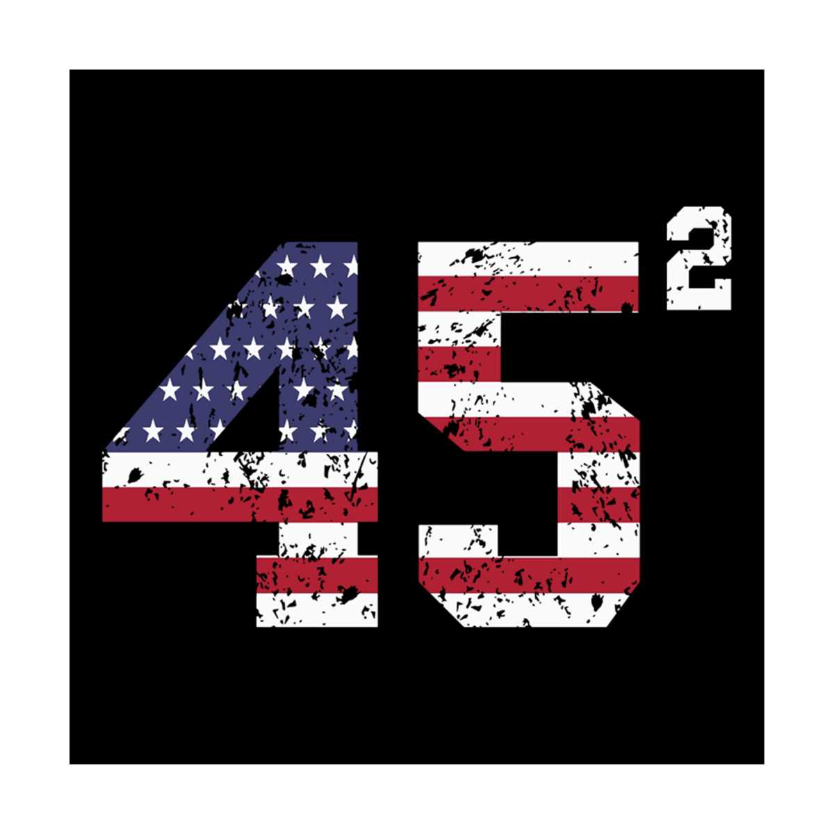 45 Squared Trump 2020 Second Term USA Svg - Inspire Uplift