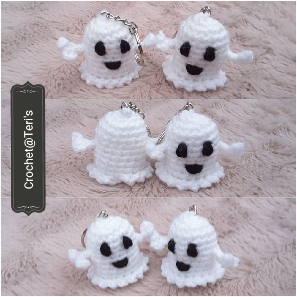 Ghost Keychain Amigurumi Crochet Patterns, Crochet Pattern | Inspire Uplift