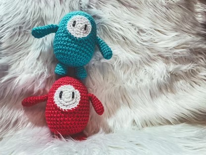 Fall Guys Bean Amigurumi Crochet Patterns, Crochet Pattern - Inspire Uplift