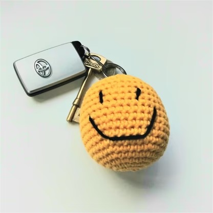 Happy Face Keyring Amigurumi Crochet Patterns, Crochet Patte - Inspire ...