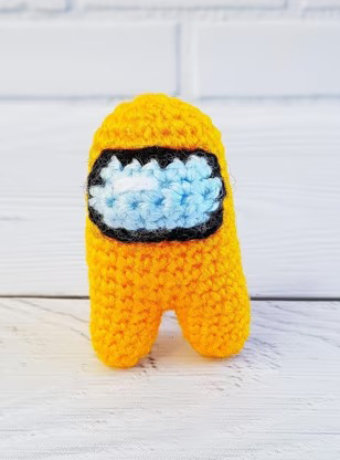 Among Us Mini Yellow Crewmate, Amigurumi Crochet Patterns, C | Inspire ...
