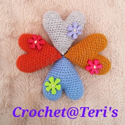 Hearts and Flowers Amigurumi Crochet Patterns, Crochet Patte | Inspire ...