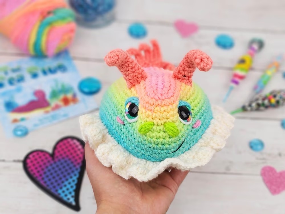 Sea slug Amigurumi Crochet Patterns, Crochet Pattern - Inspire Uplift