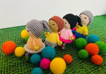 small doll Amigurumi Crochet Patterns, Crochet Pattern - Inspire Uplift