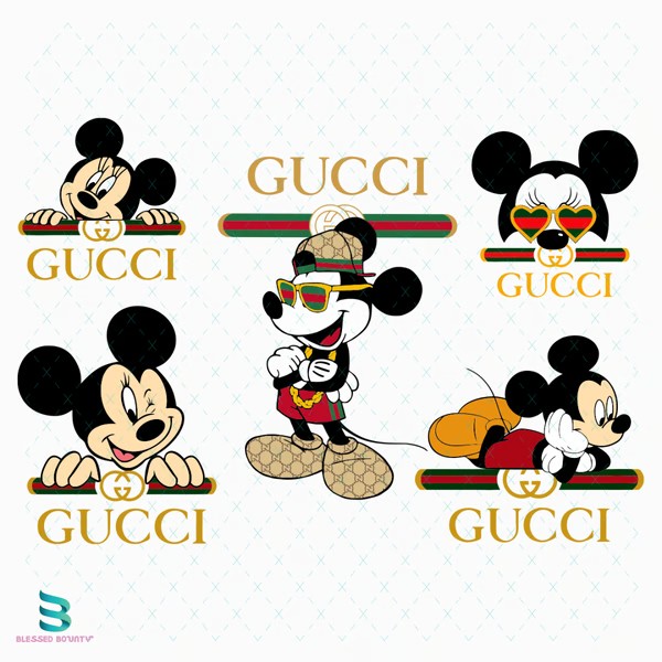 Gucci Mickey Bundle Svg, Gucci Svg, Mickey Svg | Inspire Uplift
