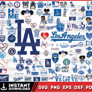 LA Dodgers Team Bundles Svg, LA Dodgers Svg, MLB Team Svg, M | Inspire ...