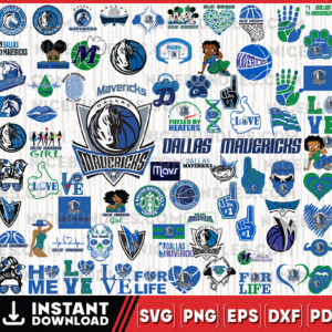 Dallas Mavericks Team Bundles Svg, Dallas Maverick svg, NBA | Inspire ...