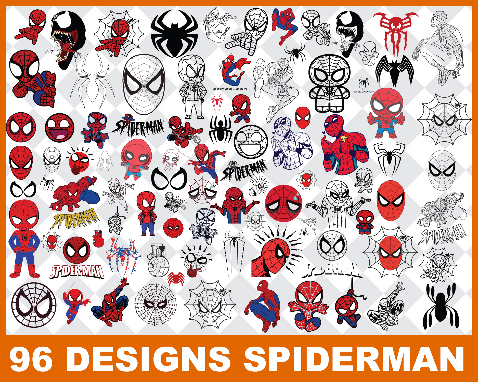 Spider Man Svg, Bundle Spiderman Svg ,Logo Brand Svg, Famous - Inspire ...