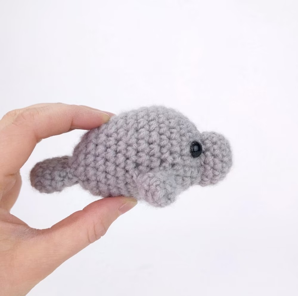 Mini Manatee Amigurumi Crochet Patterns, Crochet Pattern - Inspire Uplift