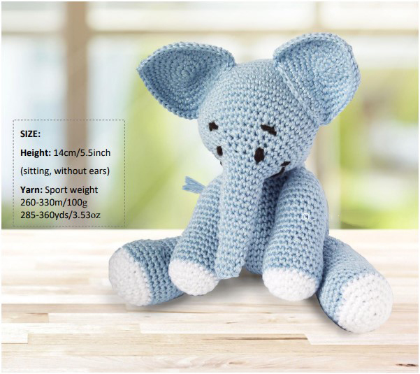 Amigurumi Elephant Pattern, Amigurumi Crochet Patterns, Croc | Inspire ...
