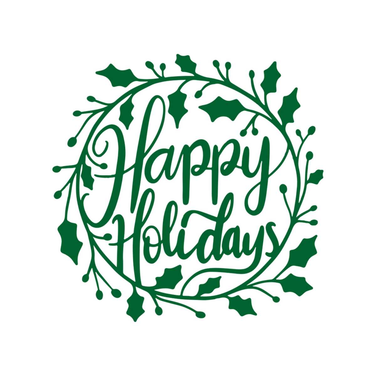 Happy Holidays Svg, Holiday Svg, Happy Svg, Happy Holiday De - Inspire ...