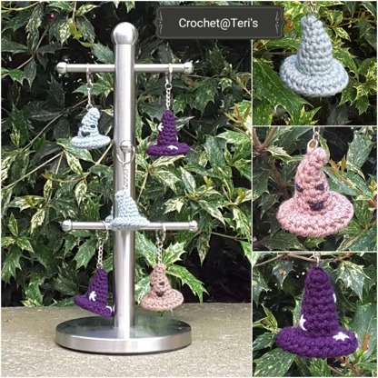 Pointy Hat Keychain Amigurumi Crochet Patterns, Crochet Patt | Inspire ...