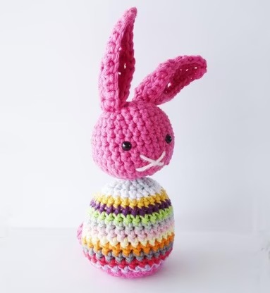 Pink Easter Bunny Amigurumi Crochet Patterns, Crochet Patte - Inspire ...
