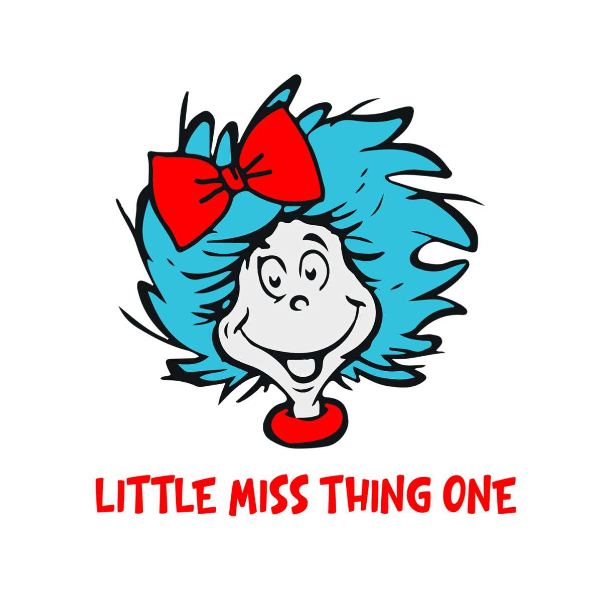Little Miss Thing One Svg, Dr Seuss Svg, Little Miss Thing S | Inspire ...