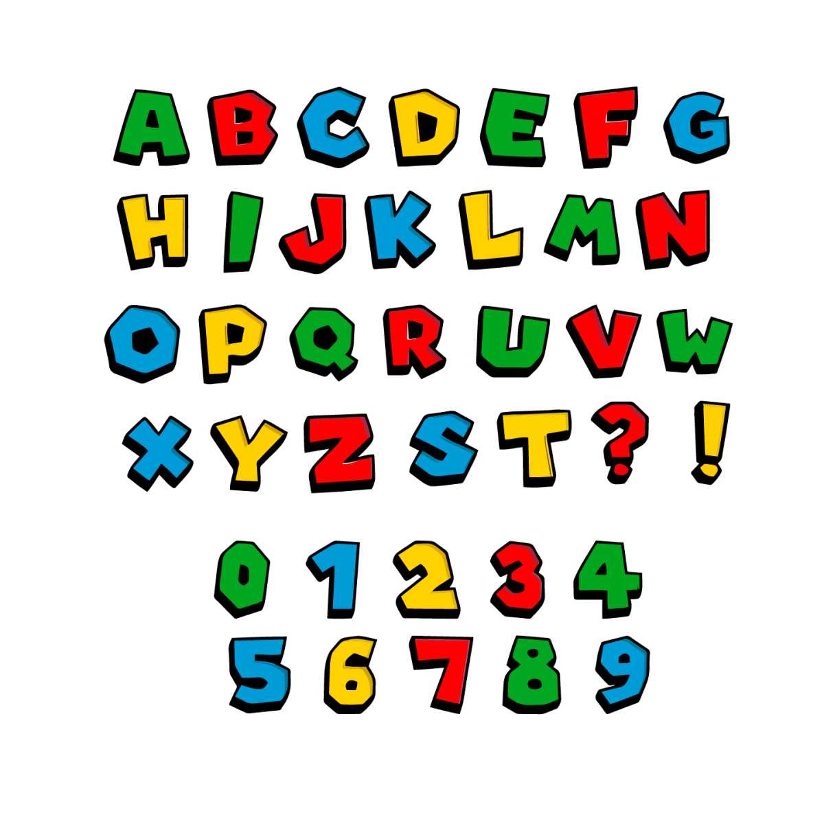Mario Alphabet SVG, Mario Cricut file, Mario Font Cut files, | Inspire ...