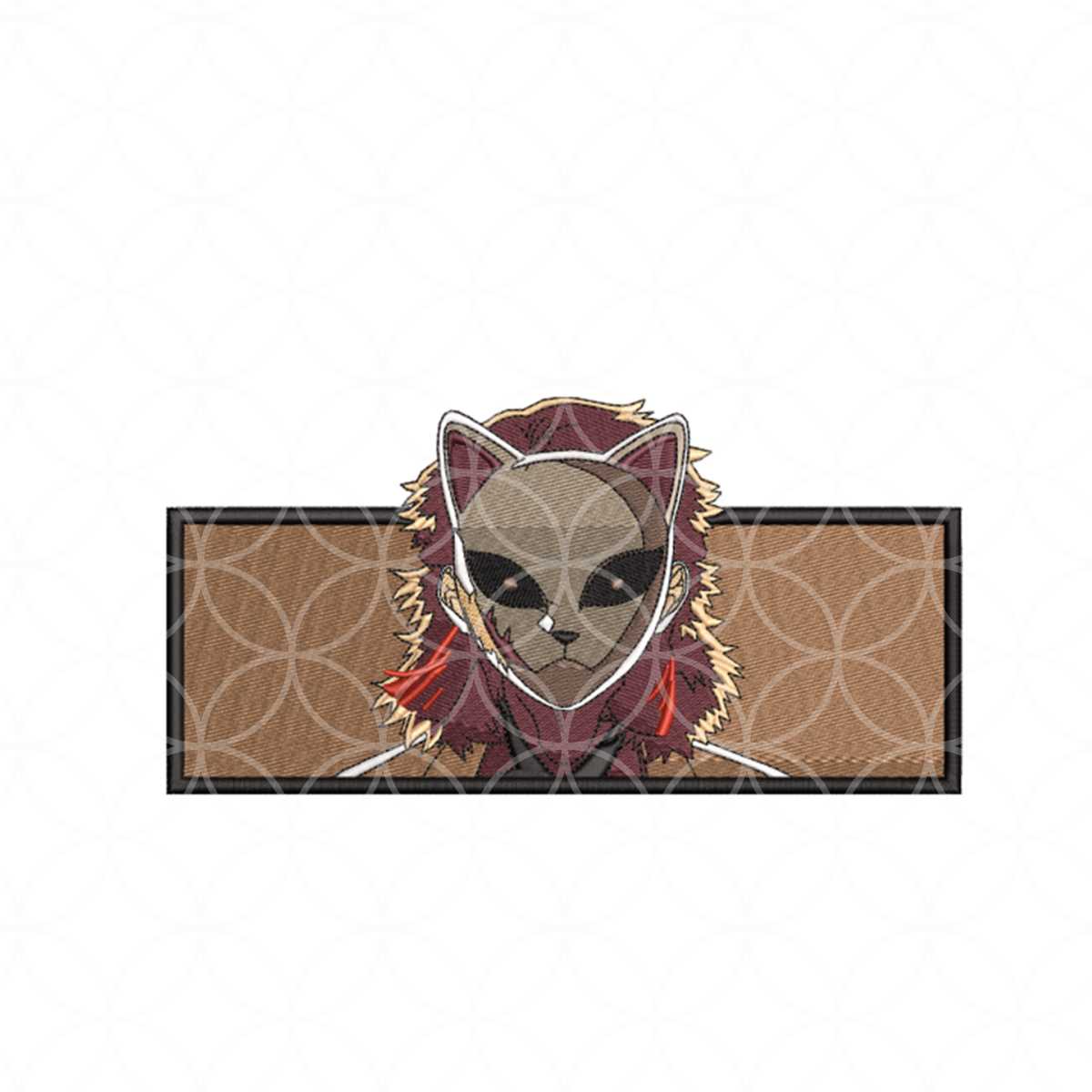 Sabito Fox Mask Box Embroidery Design Download - Inspire Uplift