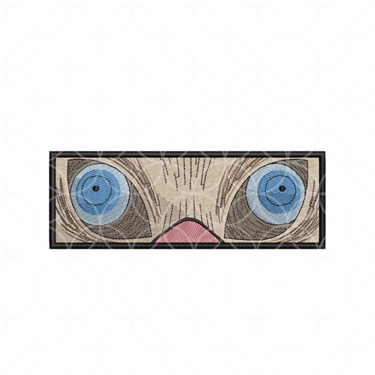 Inosuke Eyes Embroidery Design File Anime Demon Slayer - Inspire Uplift