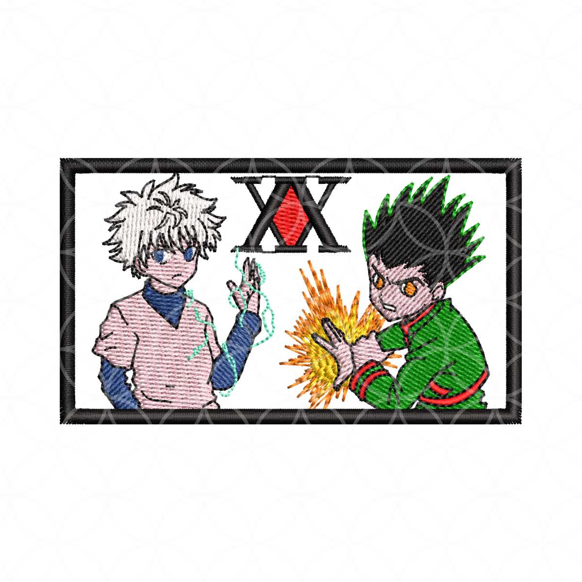 Killua x Gon Embroidery Design Anime Hunter X Hunter Embroid | Inspire ...
