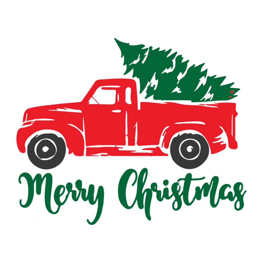 Merry Christmas little red Truck with Tree svg, Christmas Sv | Inspire ...