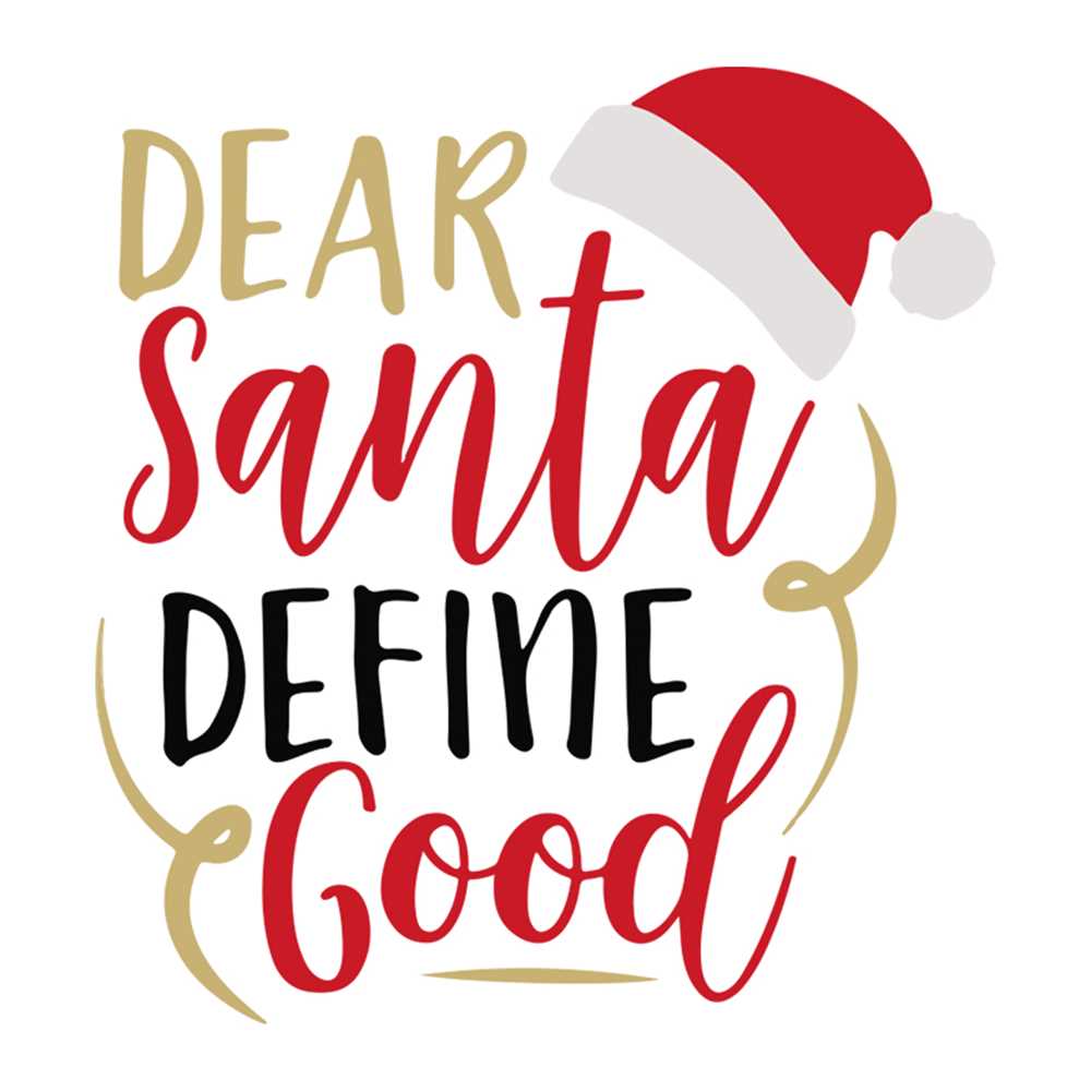 Dear Santa define Good svg, Christmas Svg, Santa Svg, Define | Inspire ...