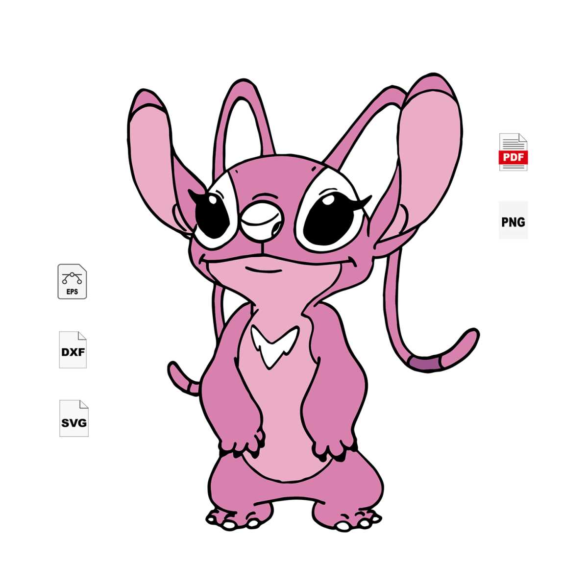 Pink Stitch Svg, Stitch Vector, Stitch Lover, Stitch and lil - Inspire ...