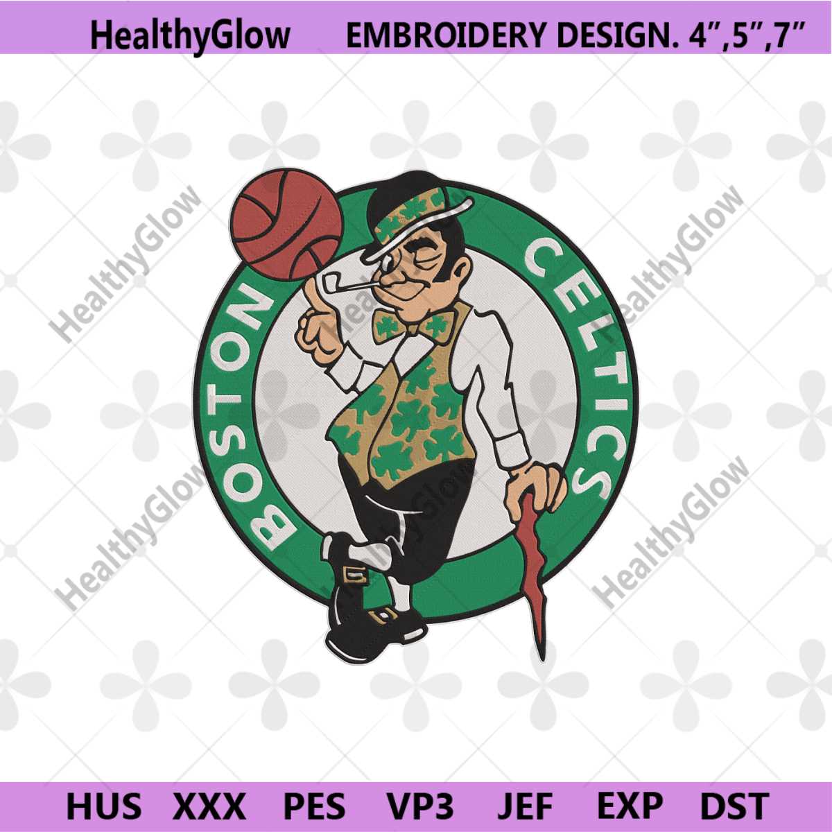 Boston Celtics Logo NBA Team Embroidery Design File | Inspire Uplift