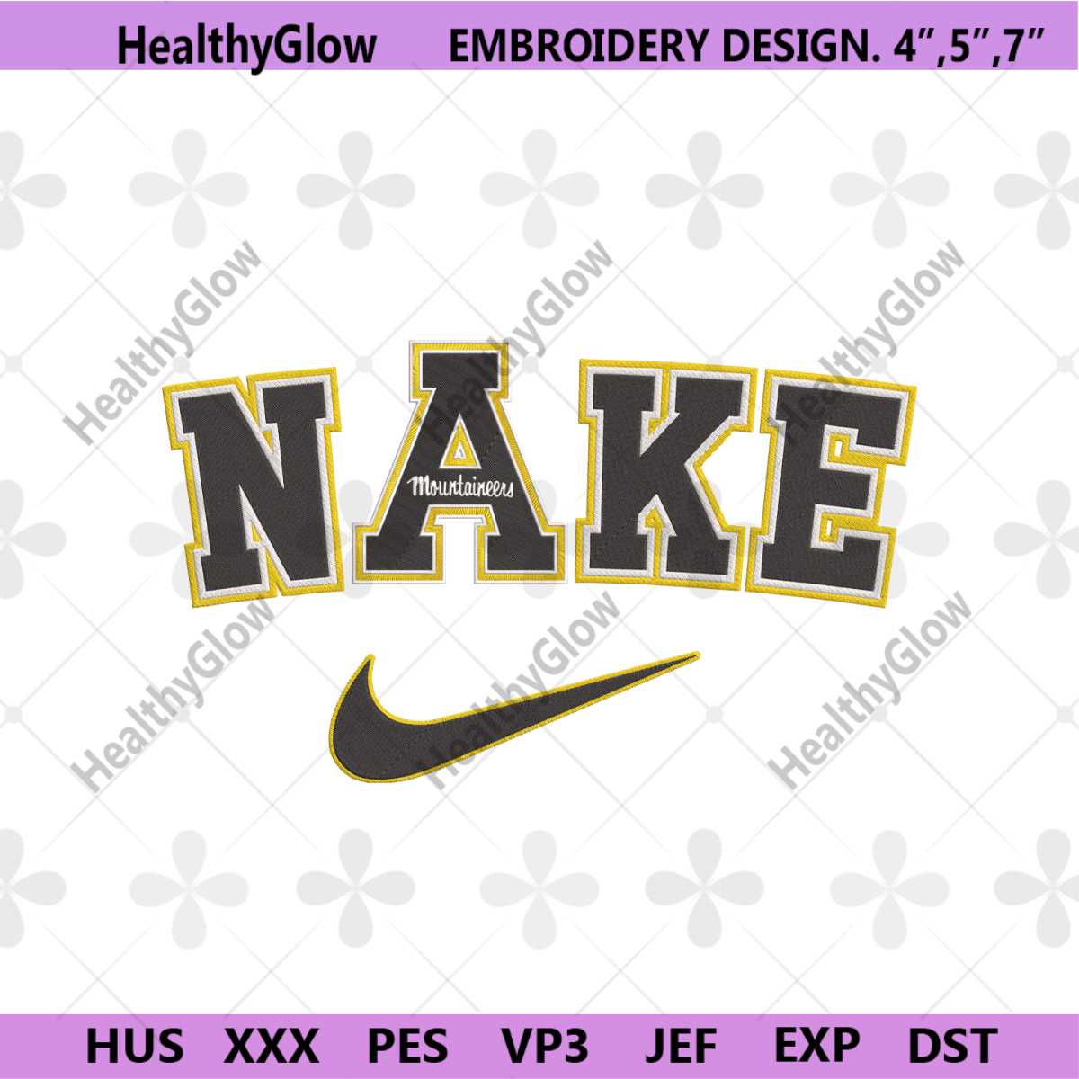 Appalachian State Mountaineers Nike Logo Embroidery Design D | Inspire ...