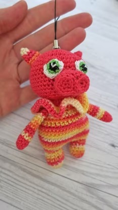 Pig Piglet keychain Amigurumi Crochet Patterns, Crochet Patt | Inspire ...