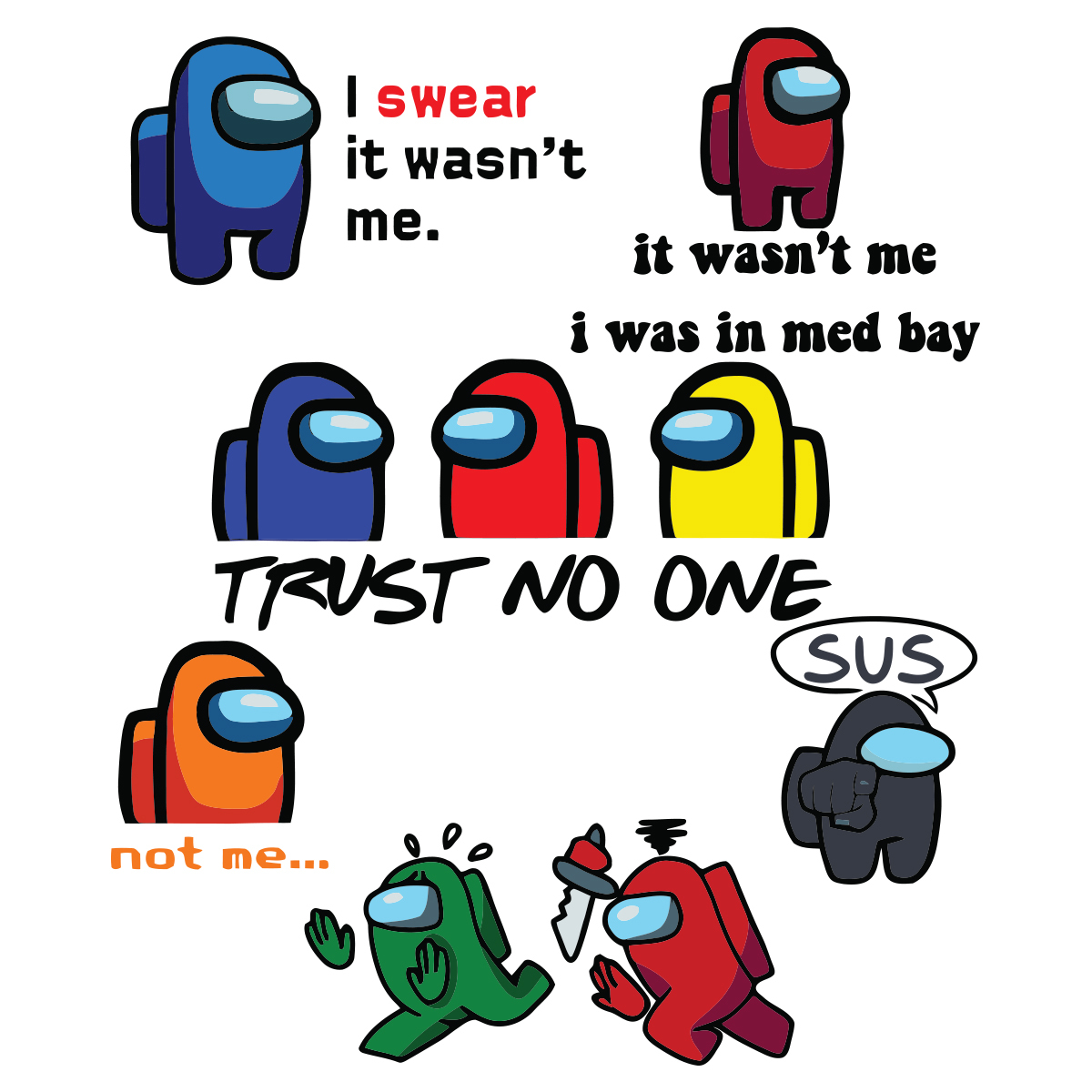 Among Us Svg, Among Us Game Svg, Impostor Svg, Crewmate Svg, - Inspire ...