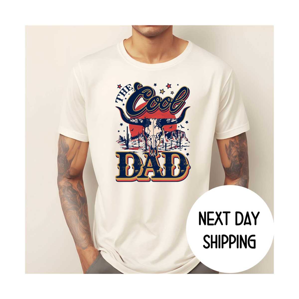 The Cool Dad Shirt, Fathers Day Gift for Cowboy Dad Shirt, D | Inspire ...