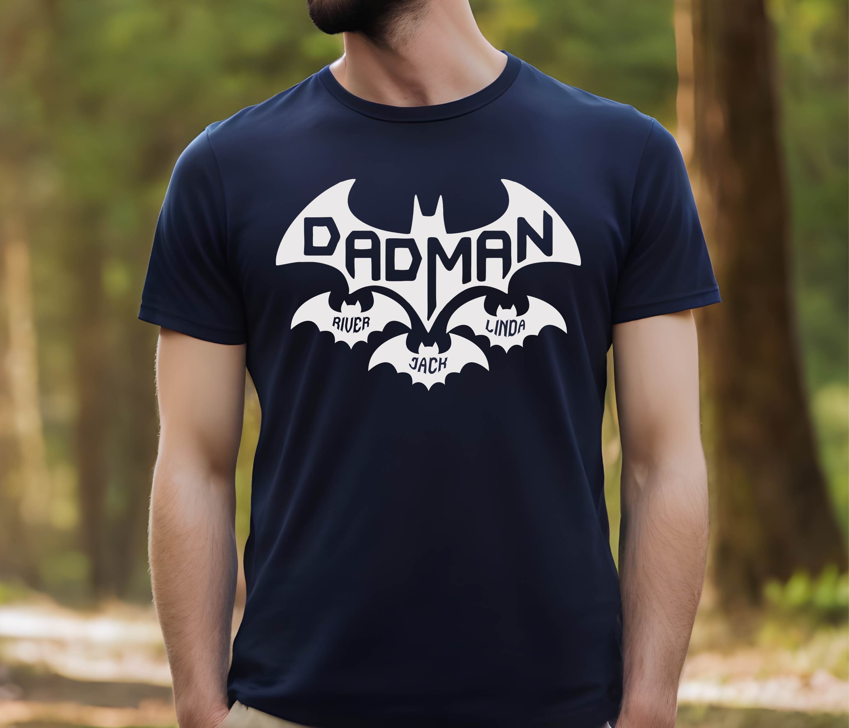 Dad Shirt With Kids Names, Custom Dad Shirt, Dadman Shirt , - Inspire ...