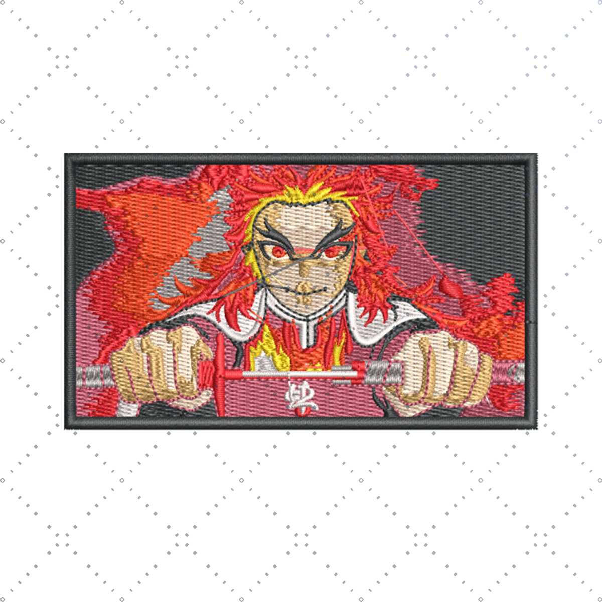 Rengoku Kyojuro Box Embroidery Design Anime Demon Slayer Fil | Inspire ...