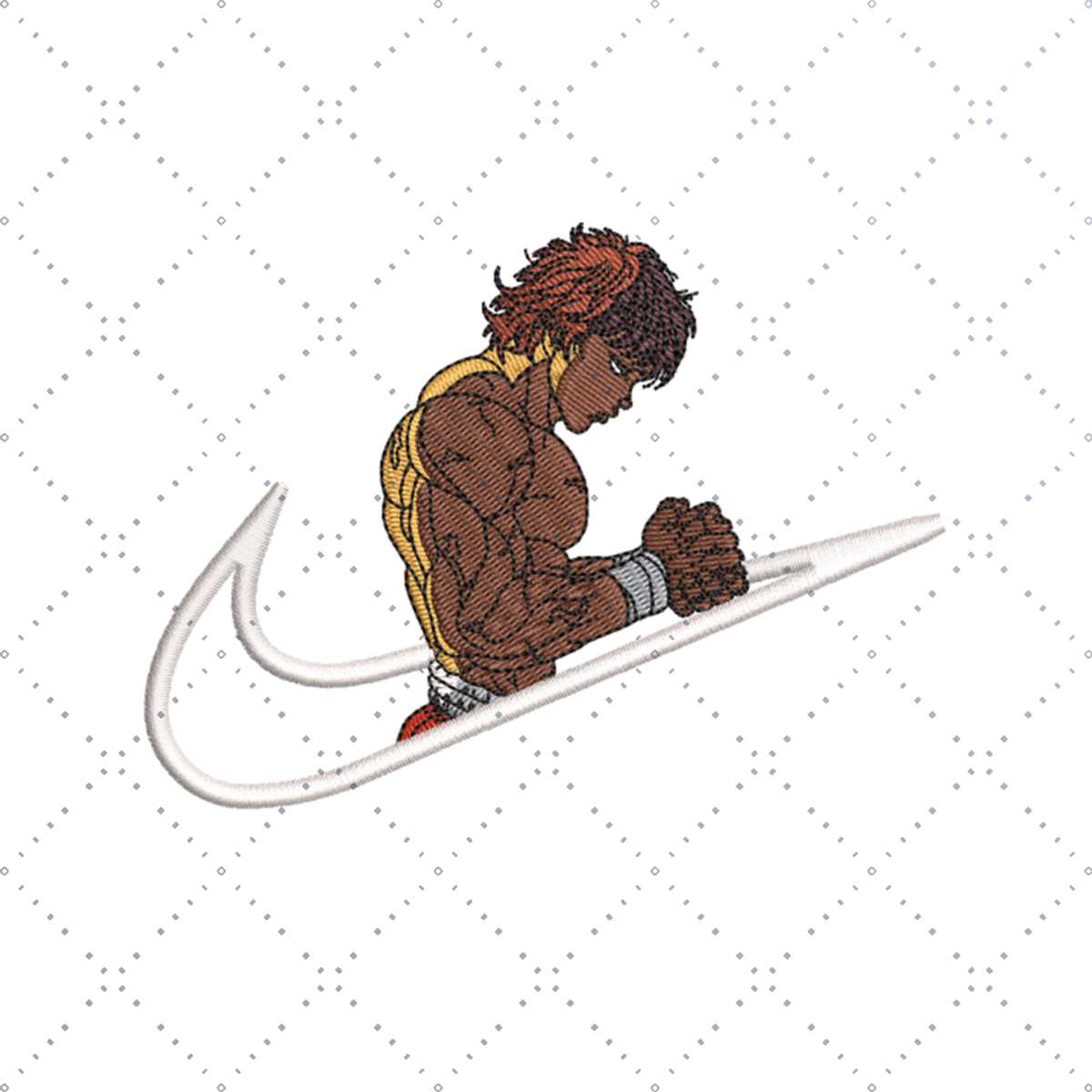 Nike x Baki Logo Embroidery Design Download File - Inspire Uplift