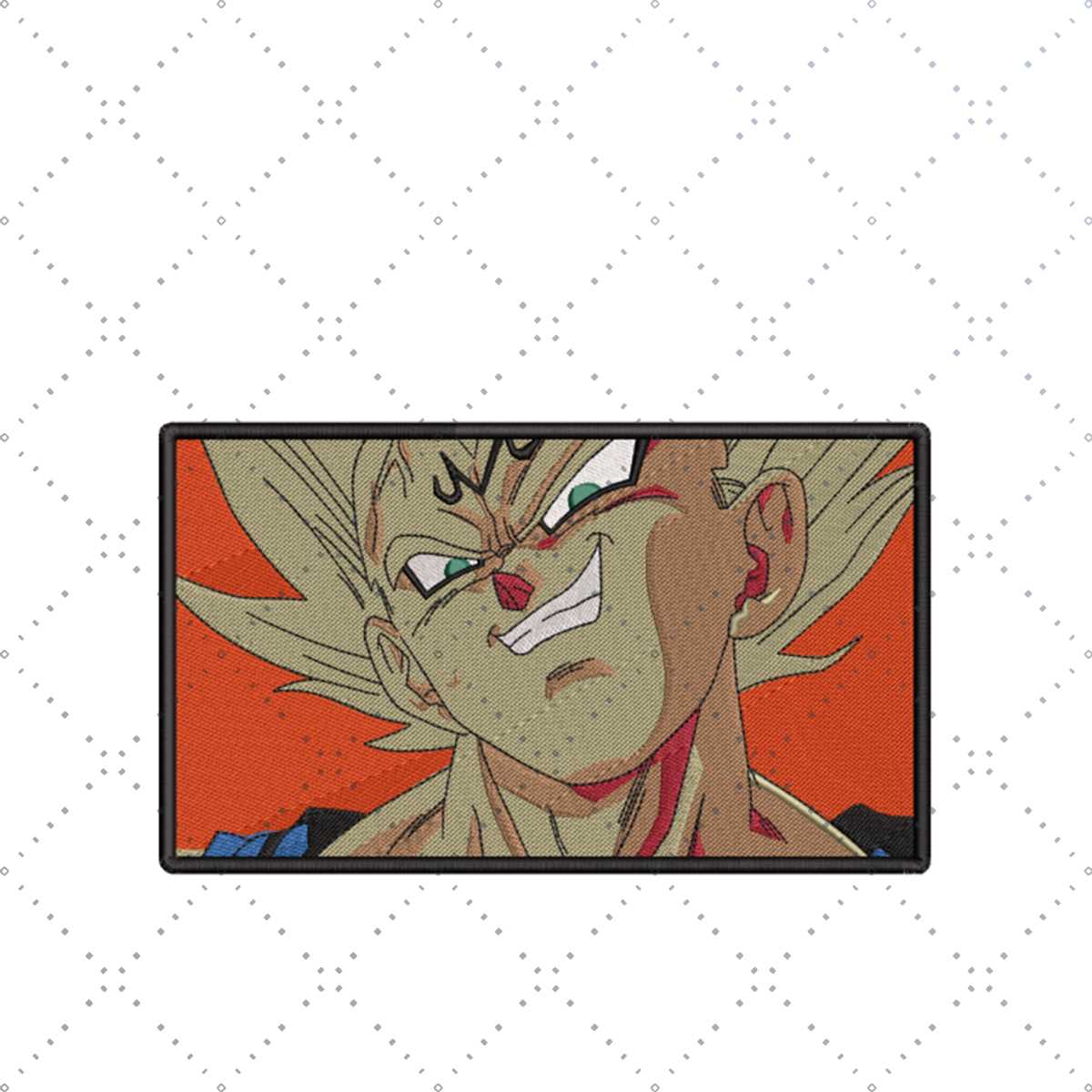 Majin Vegeta Orange Embroidery Design Anime Dragon Ball | Inspire Uplift