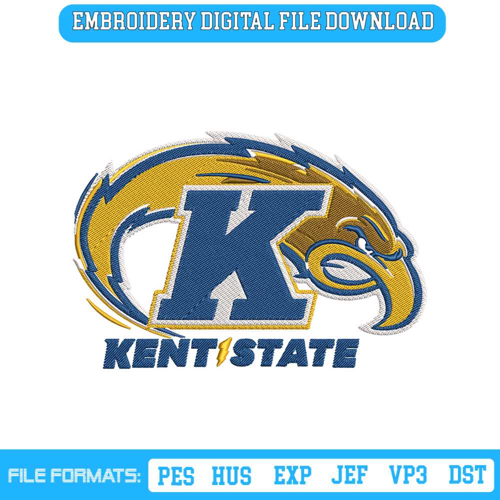 Kent State Golden Flashes Logo NCAA Embroidery Design Downlo | Inspire ...