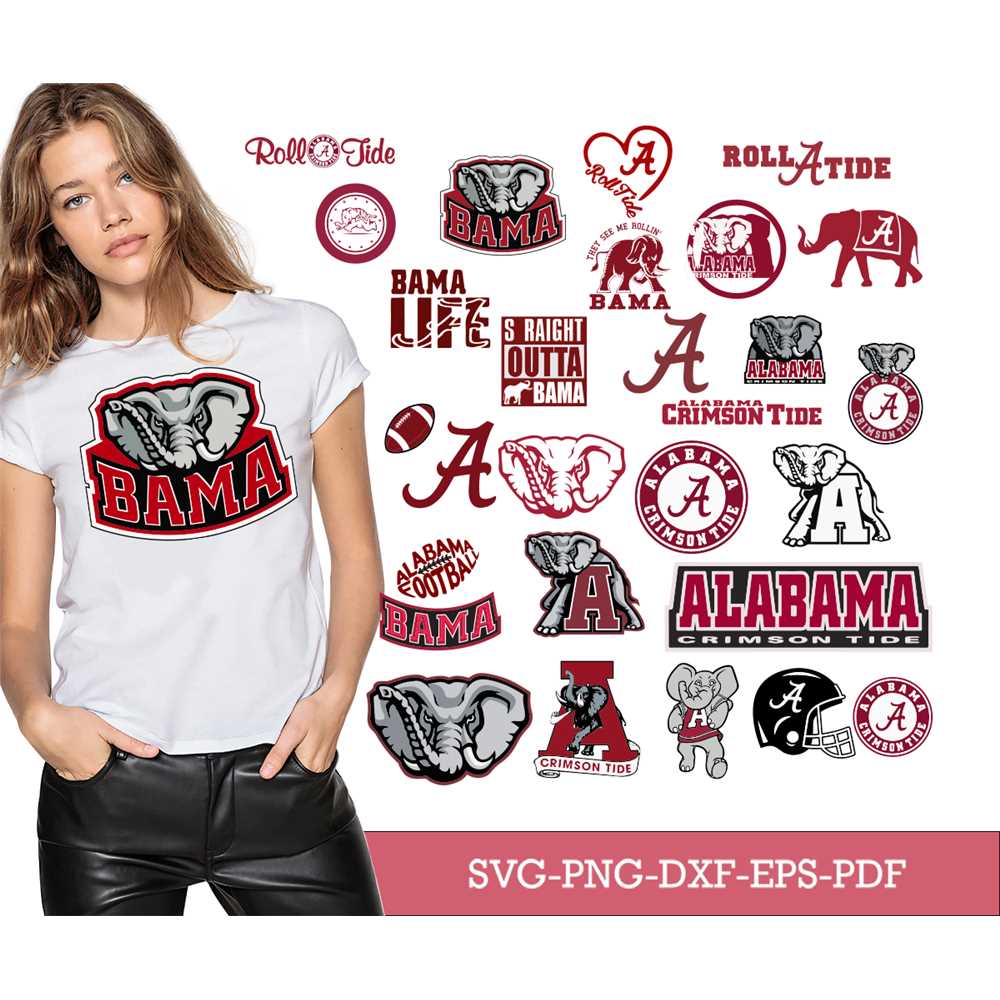 Alabama Crimson Tide Logo Bundle Svg, Sport Svg, Alabama Cri | Inspire ...