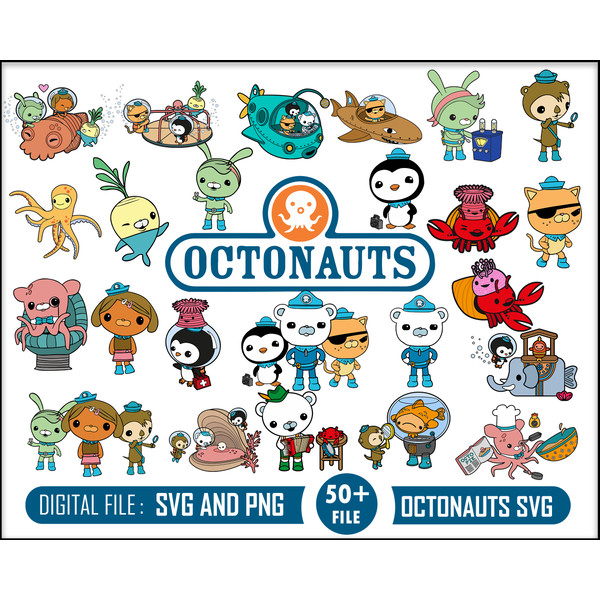 Octonauts Svg Bundle, Octonauts Svg, Octonauts Vector, Octon | Inspire ...