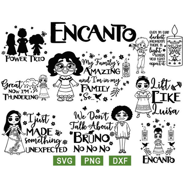 Encanto Bundle SVG, Encanto SVG, Disney Encanto SVG, Disney - Inspire ...