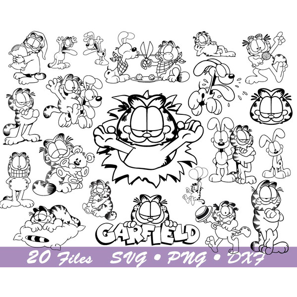Garfield SVG,Garfield PNG,Cool Garfield,Svg Garfield,Garfiel | Inspire ...