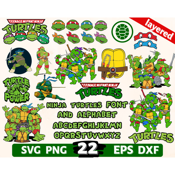 Ninja Turtles Svg, Teenage Mutant Ninja Turtles Svg, Teenage | Inspire ...