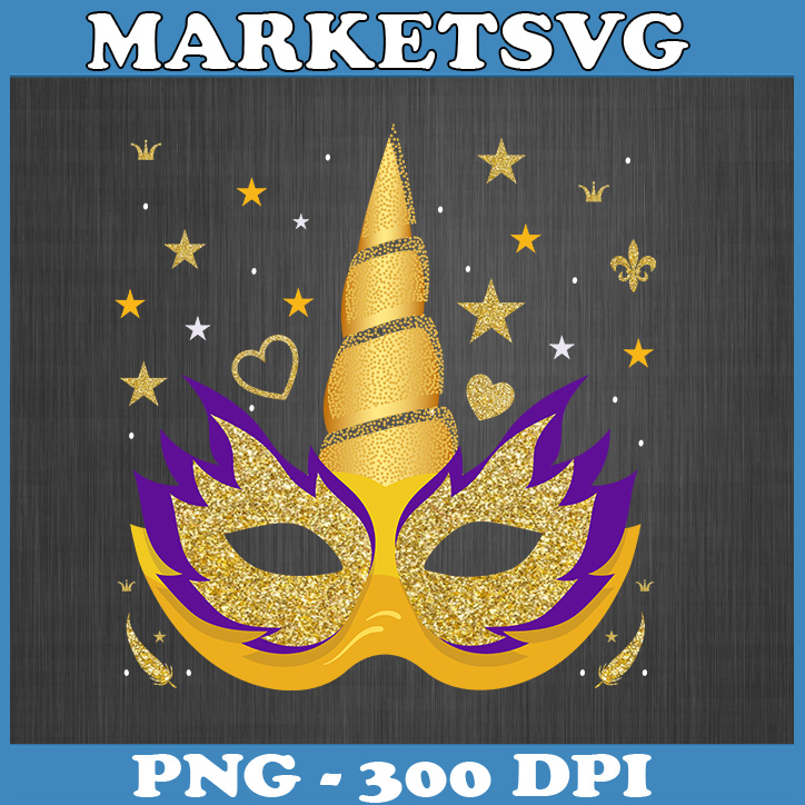 Mardi Gras Unicorn PNG, Mardi Gras PNG, Unicorn PNG, EPS png - Inspire ...