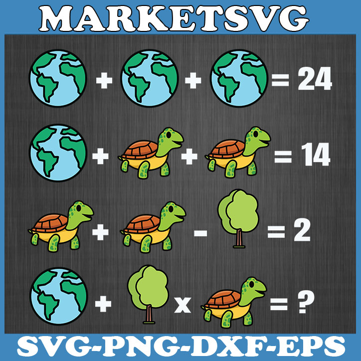 Math Teacher Svg, Earth Day Every Day Turtles Svg, Save The - Inspire ...