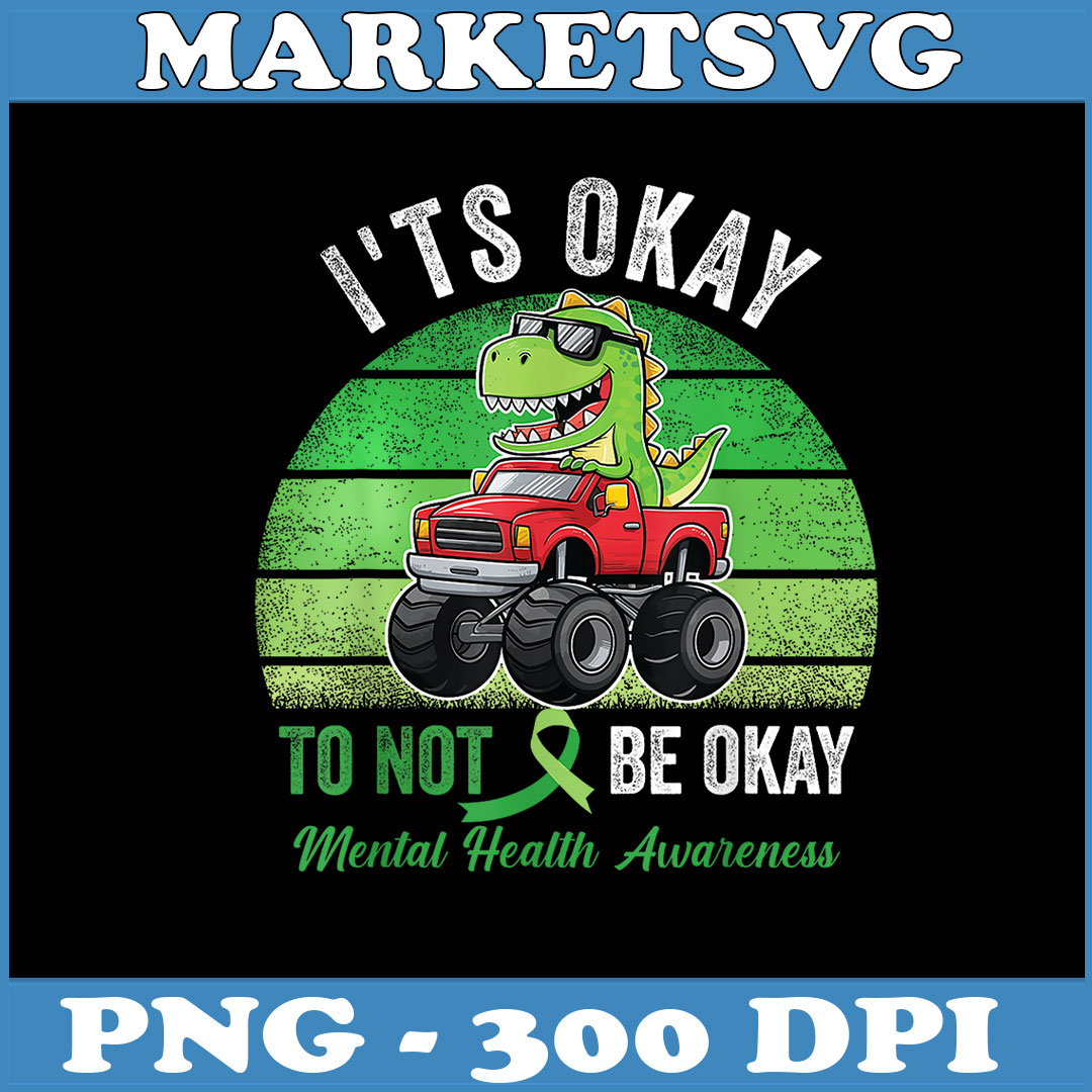 Its Okay To Not Be Okay Mental Health Awareness Month Ribbon | Inspire ...
